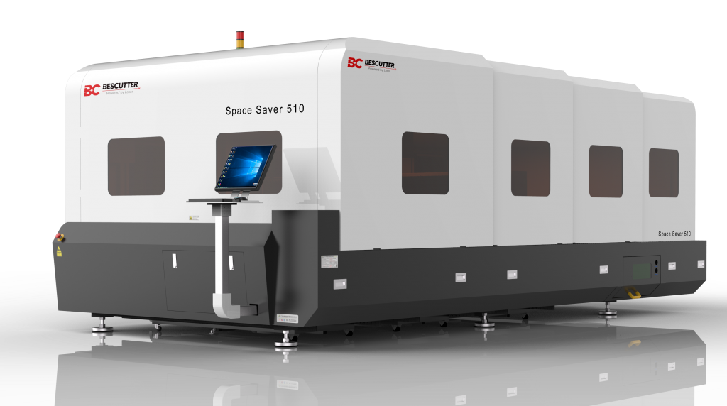 BesCutter Space Saver 1500-4000W 5’x10′ Fiber Laser for Metal Sheet ...